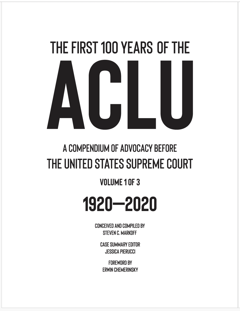 1. ACLU Cover Page